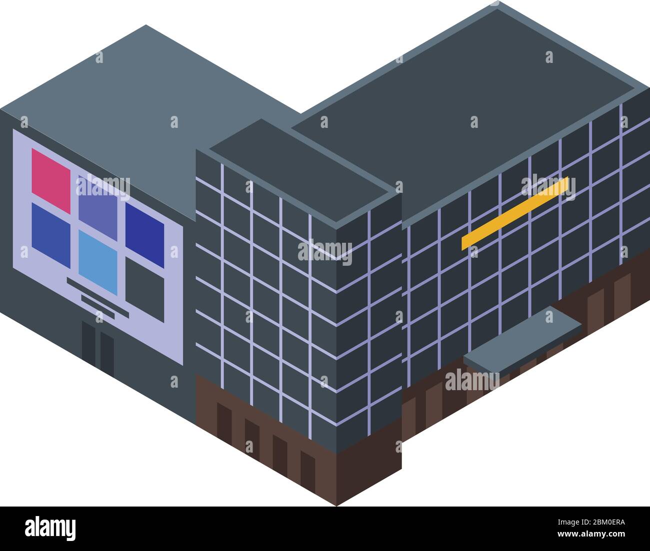 Office mall building icon, isometric style Stock Vector Image & Art - Alamy