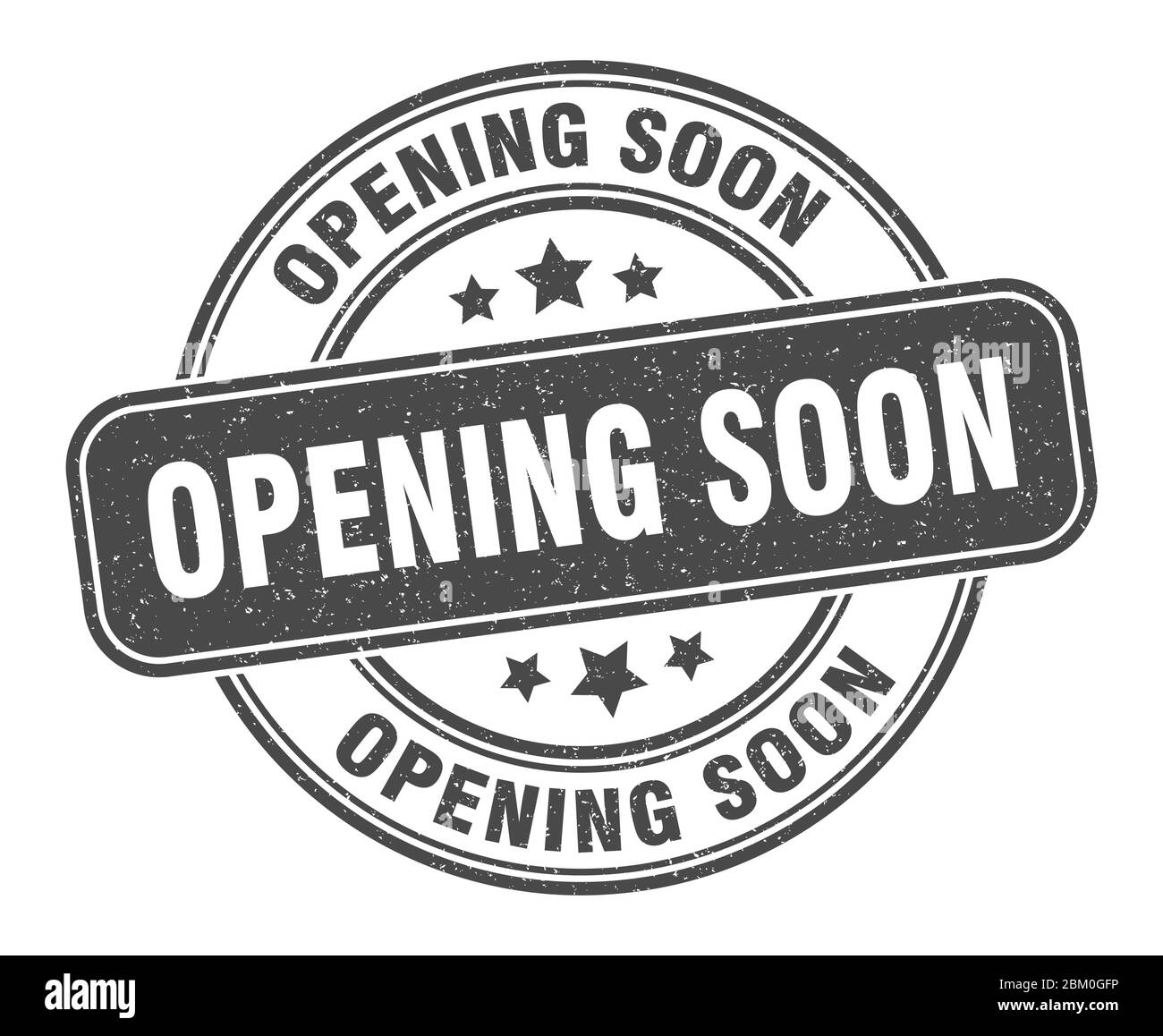 opening soon stamp. opening soon label. round grunge sign Stock Vector ...