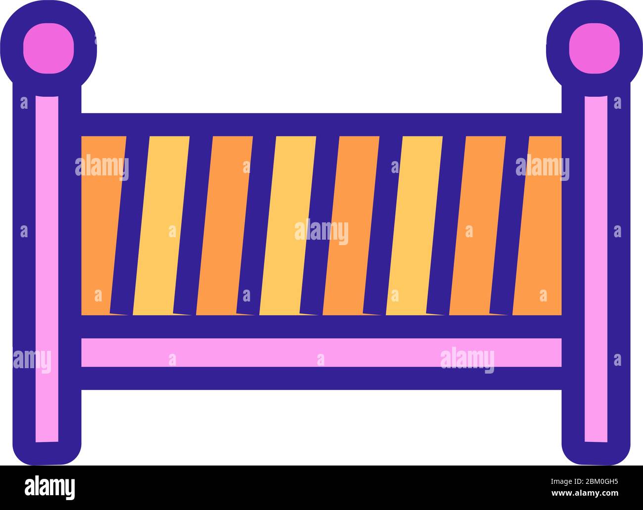 baby bed icon vector outline illustration Stock Vector Image & Art - Alamy