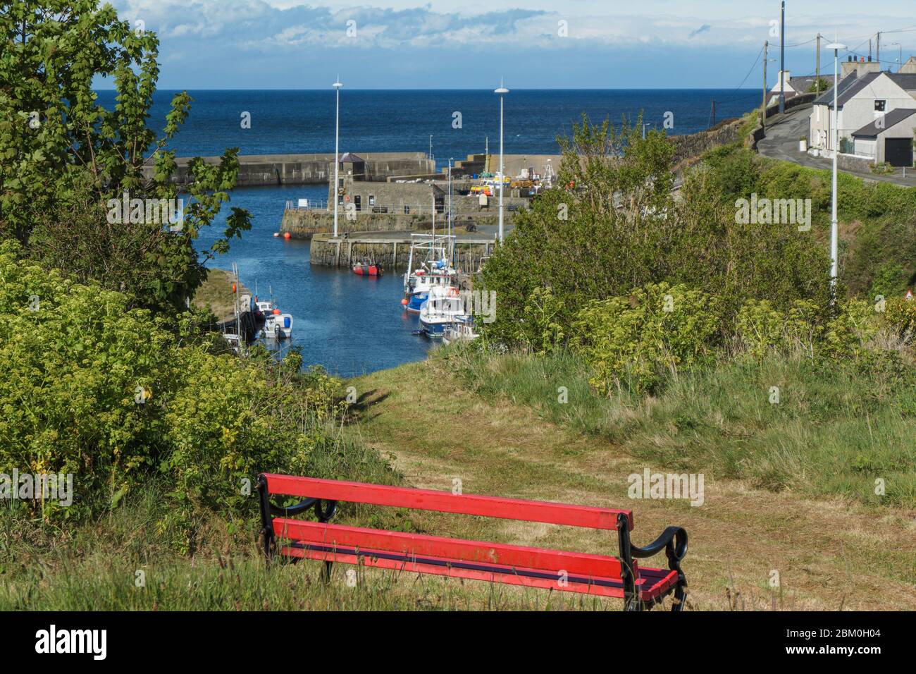 Amlwch Port. During C-10 Lock down Stock Photo - Alamy
