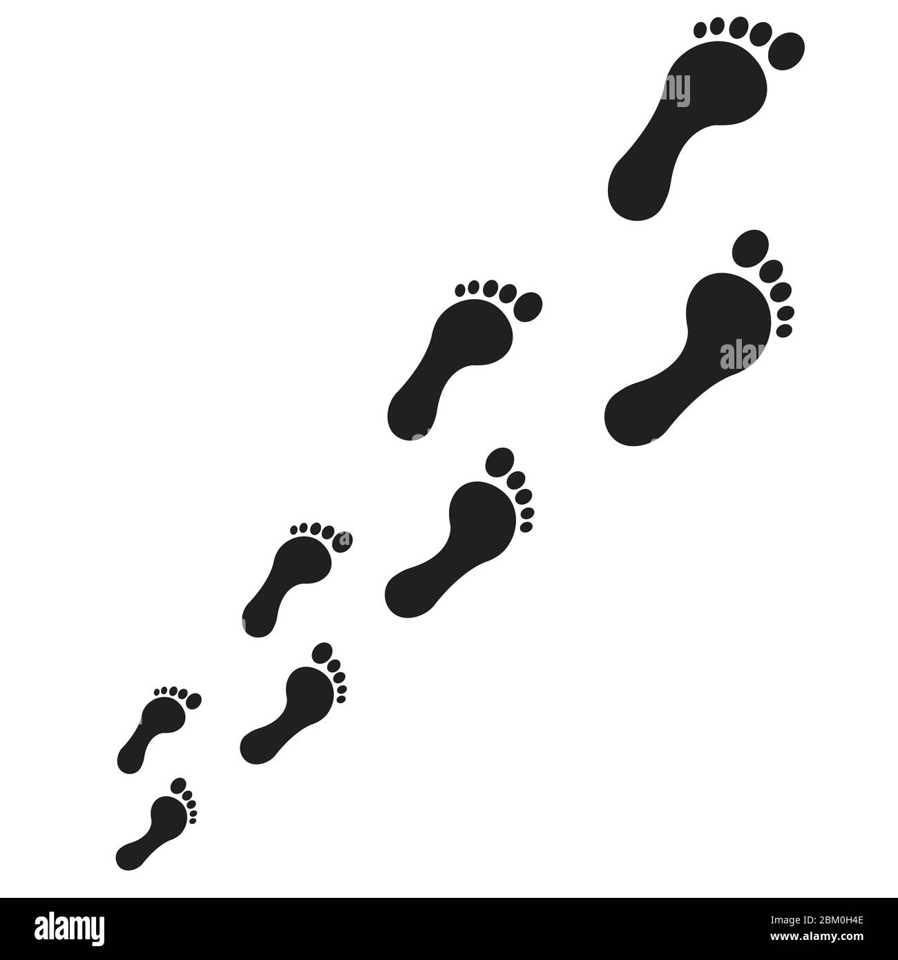 Footprint path vector illustration isolated on white background Stock ...