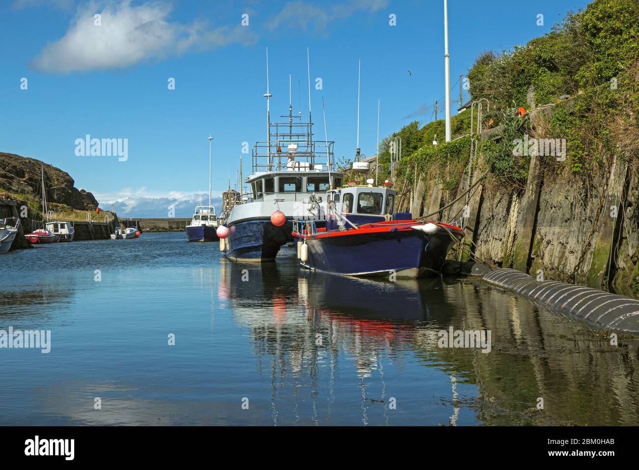 Amlwch Port. During C-10 Lock down Stock Photo - Alamy