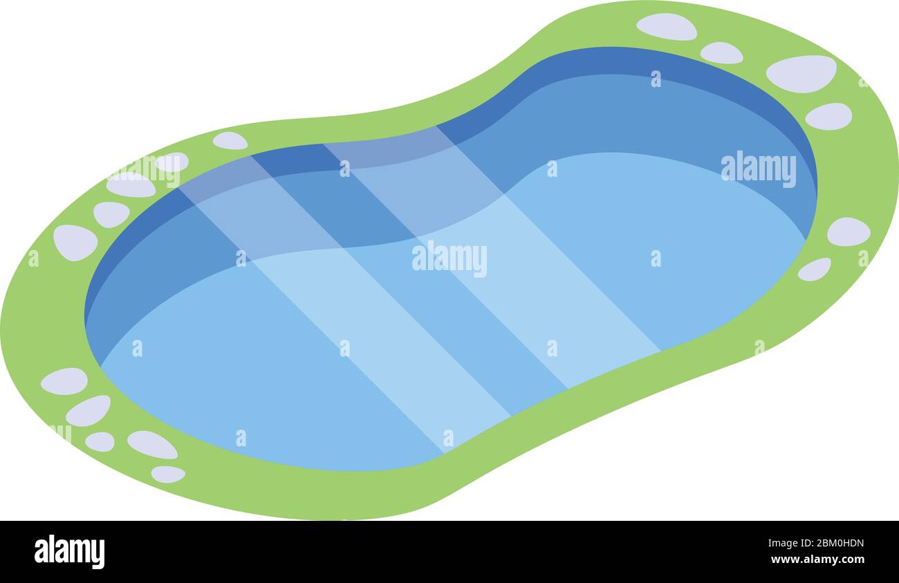 Small pond icon, isometric style Stock Vector Image & Art - Alamy