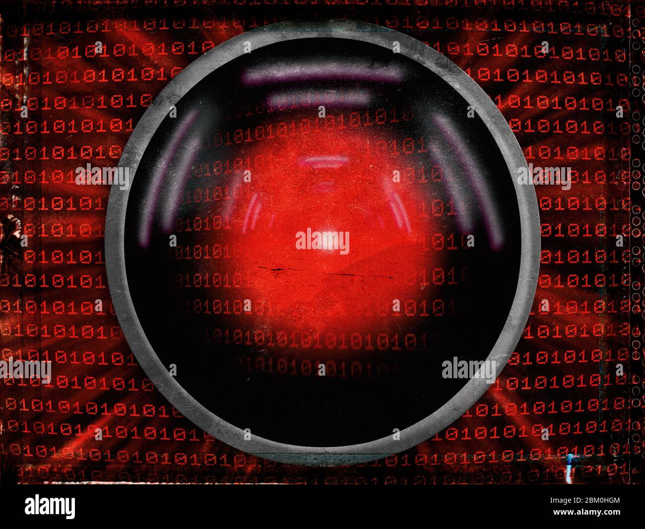 Binary machine eye Stock Photo - Alamy