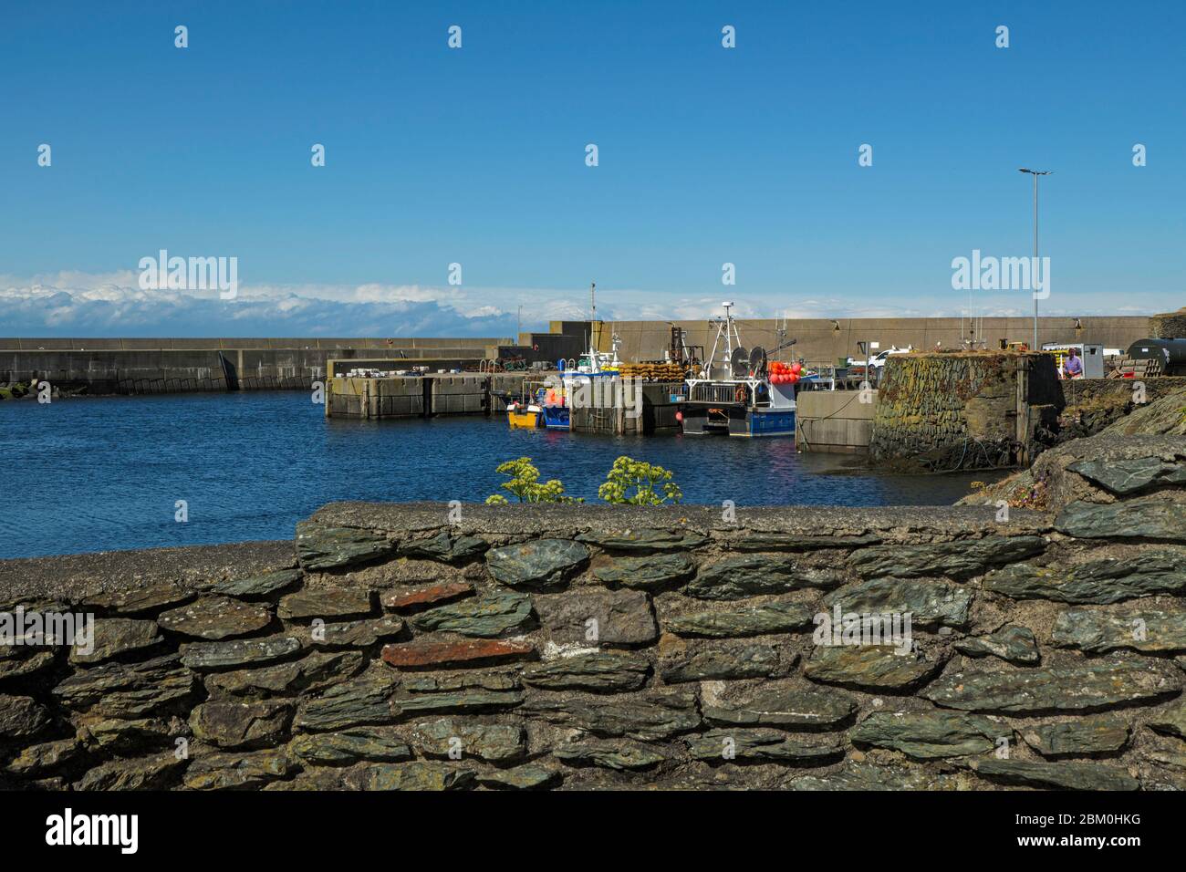 Amlwch Port. During C-10 Lock down Stock Photo - Alamy