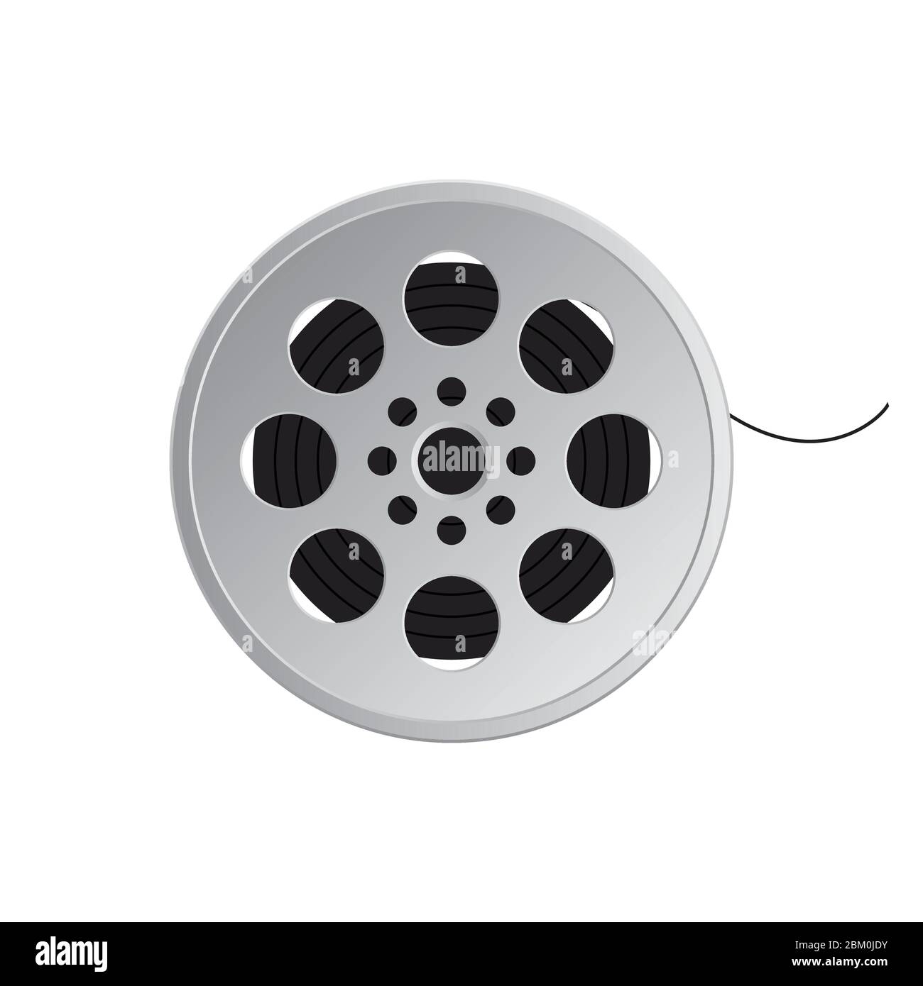 Film reel vector illustration isolated on white background Stock Vector ...