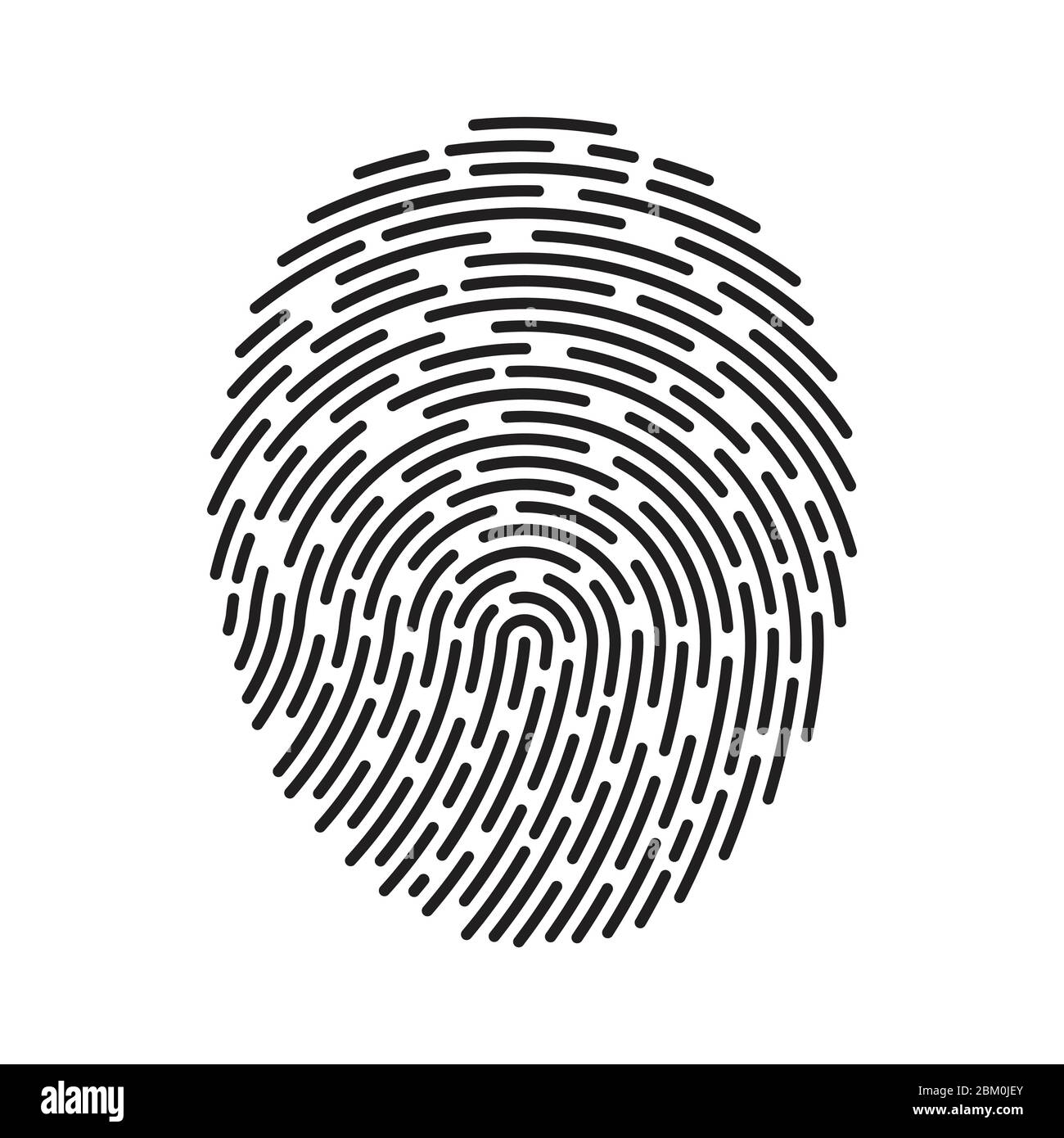 Fingerprint vector illustration isolated on white background Stock ...