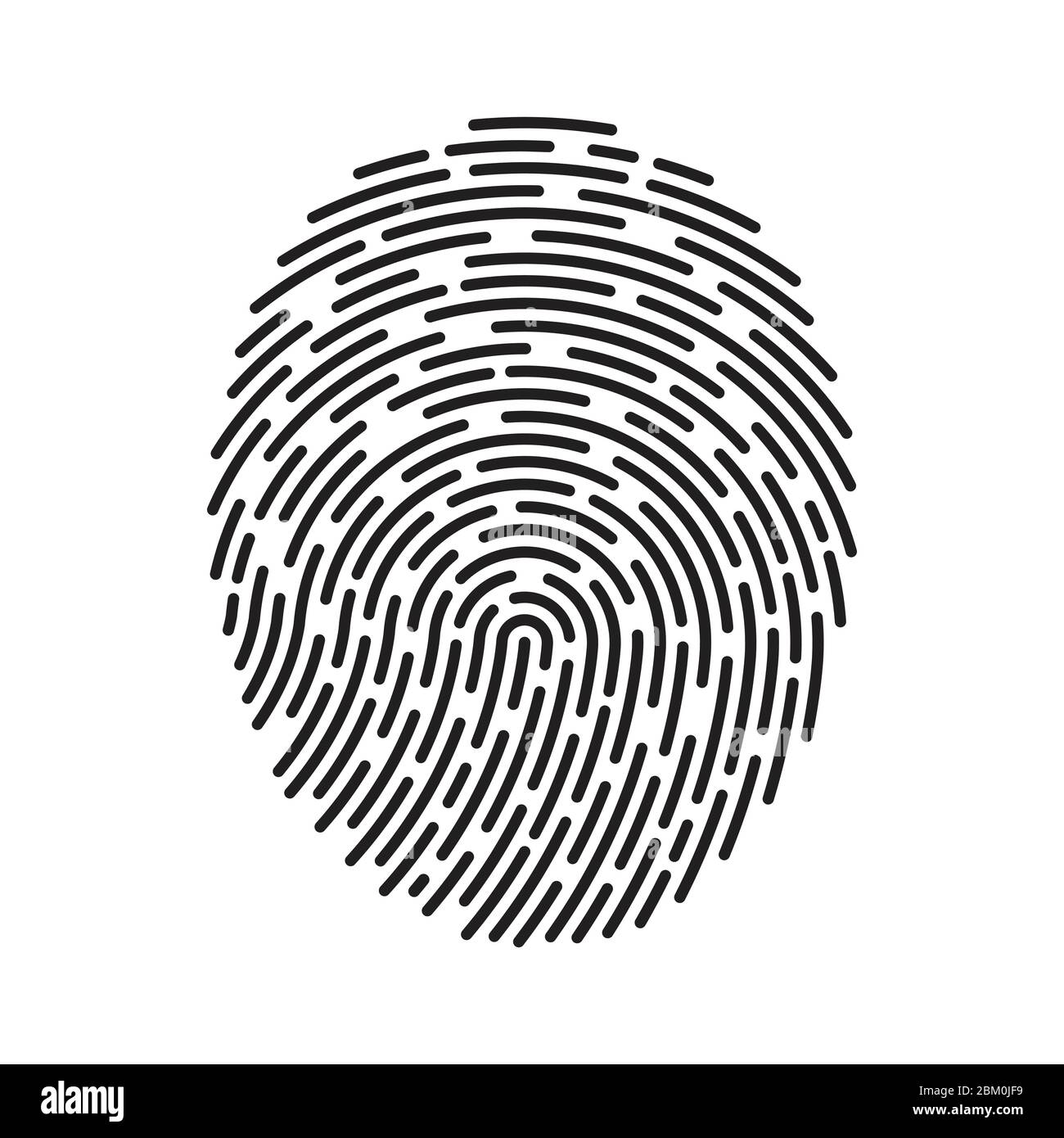 Fingerprint vector illustration isolated on white background Stock ...