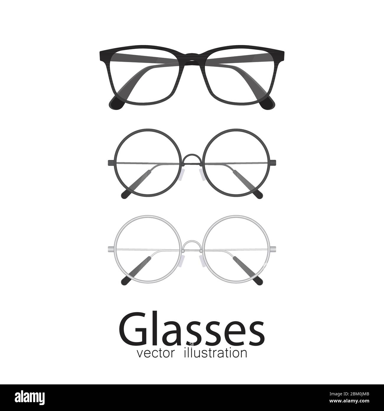 Glasses vector illustration isolated on white background Stock Vector ...