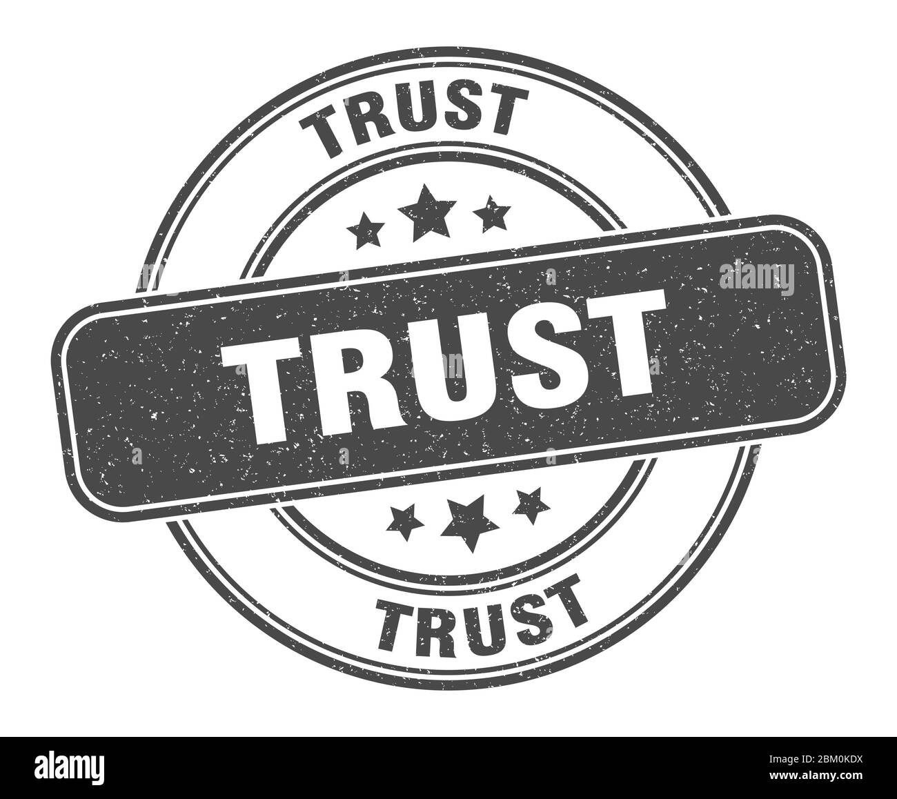 trust stamp. trust label. round grunge sign Stock Vector Image & Art ...