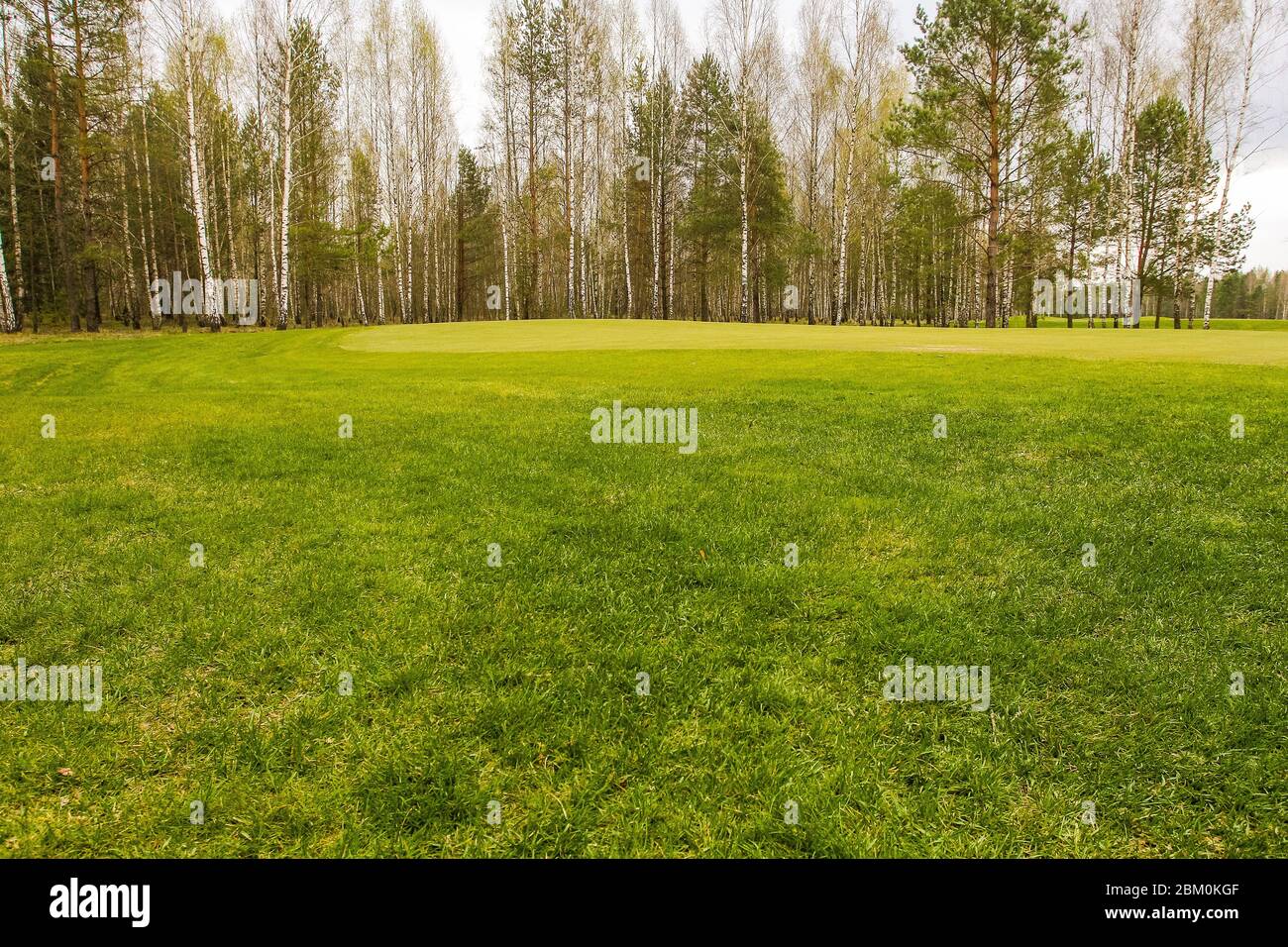 Golf course panoramas and infrastructure Stock Photo - Alamy