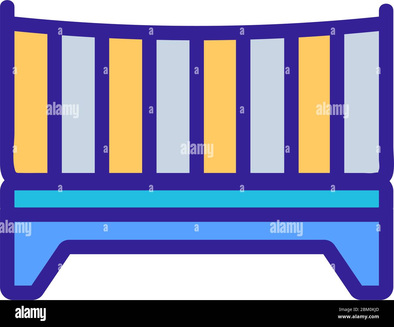 crib playpen icon vector outline illustration Stock Vector Image & Art ...