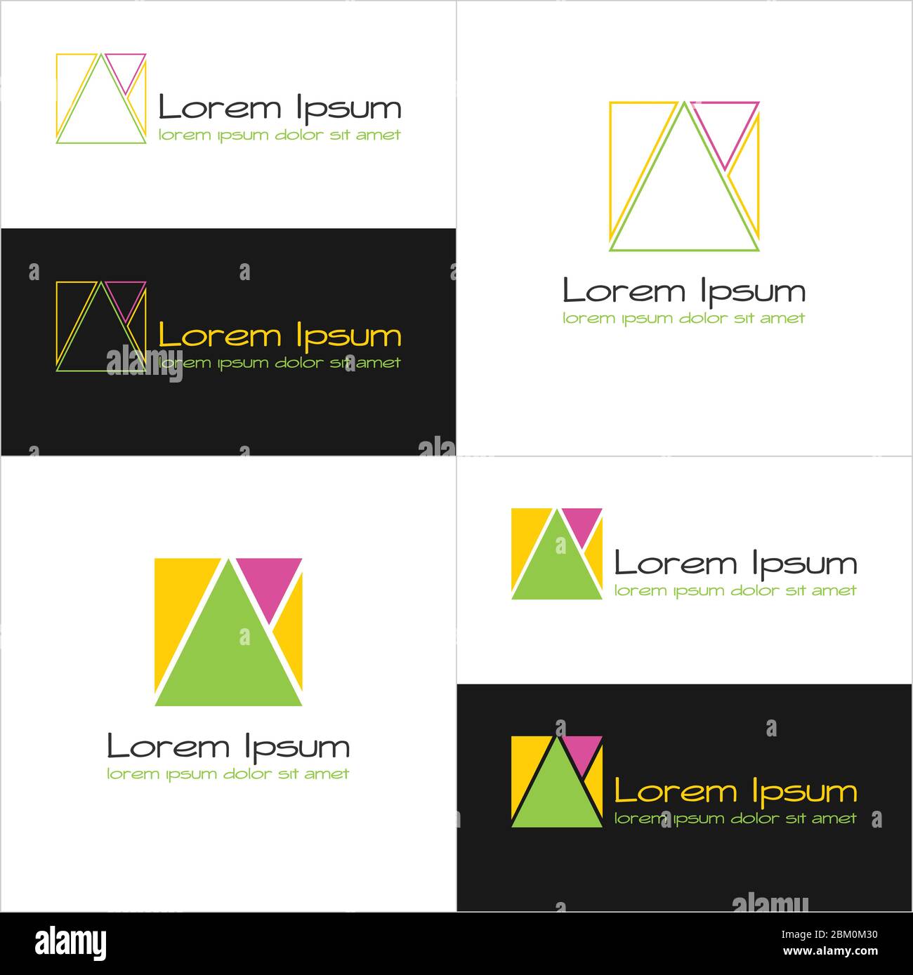 Triangles logo identity Stock Vector Image & Art - Alamy