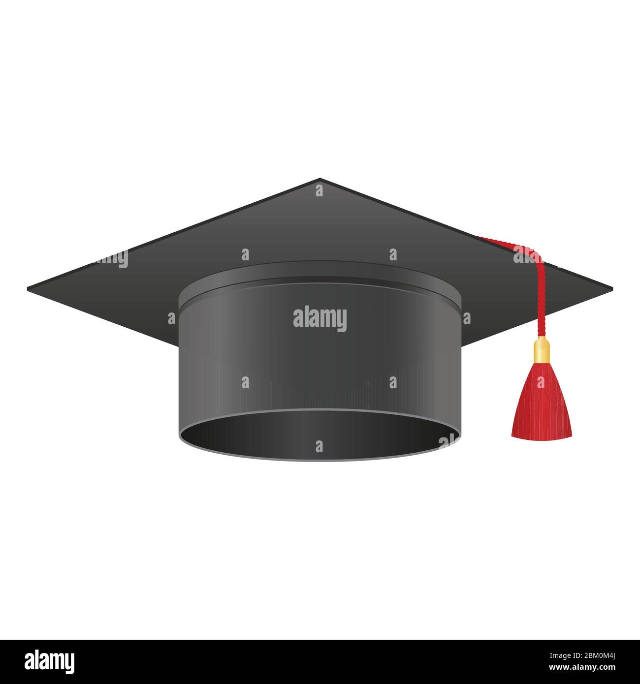 Graduation hat vector illustration isolated on white background Stock ...