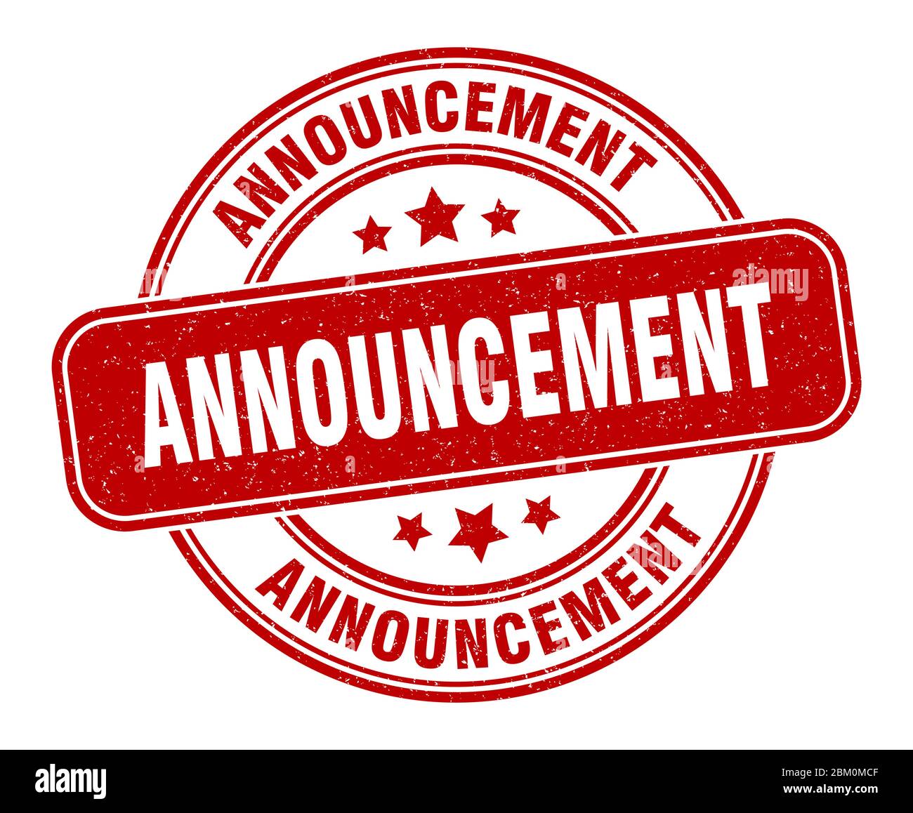 announcement stamp. announcement label. round grunge sign Stock Vector ...