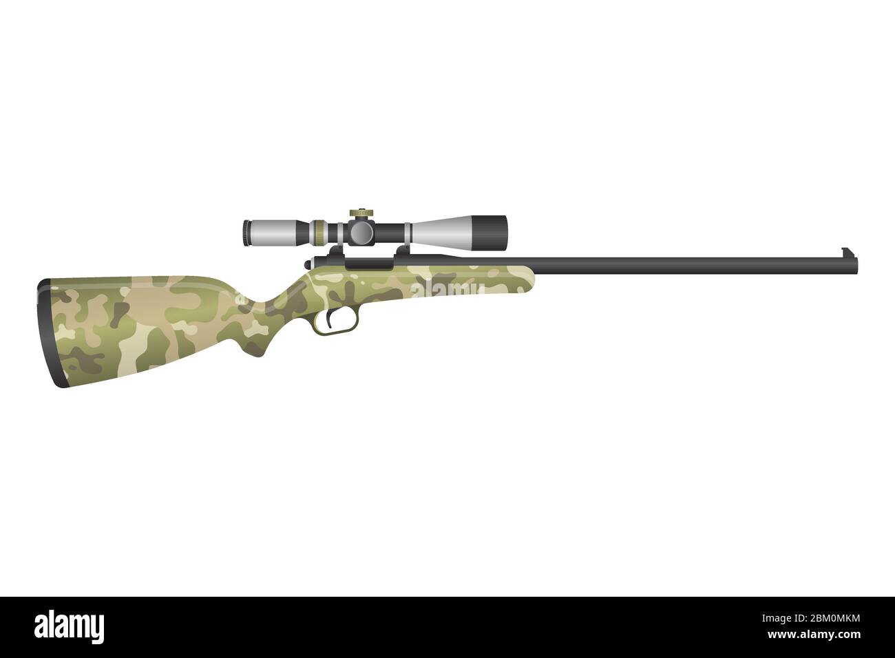 Hunting rifle vector illustration isolated on white background Stock ...