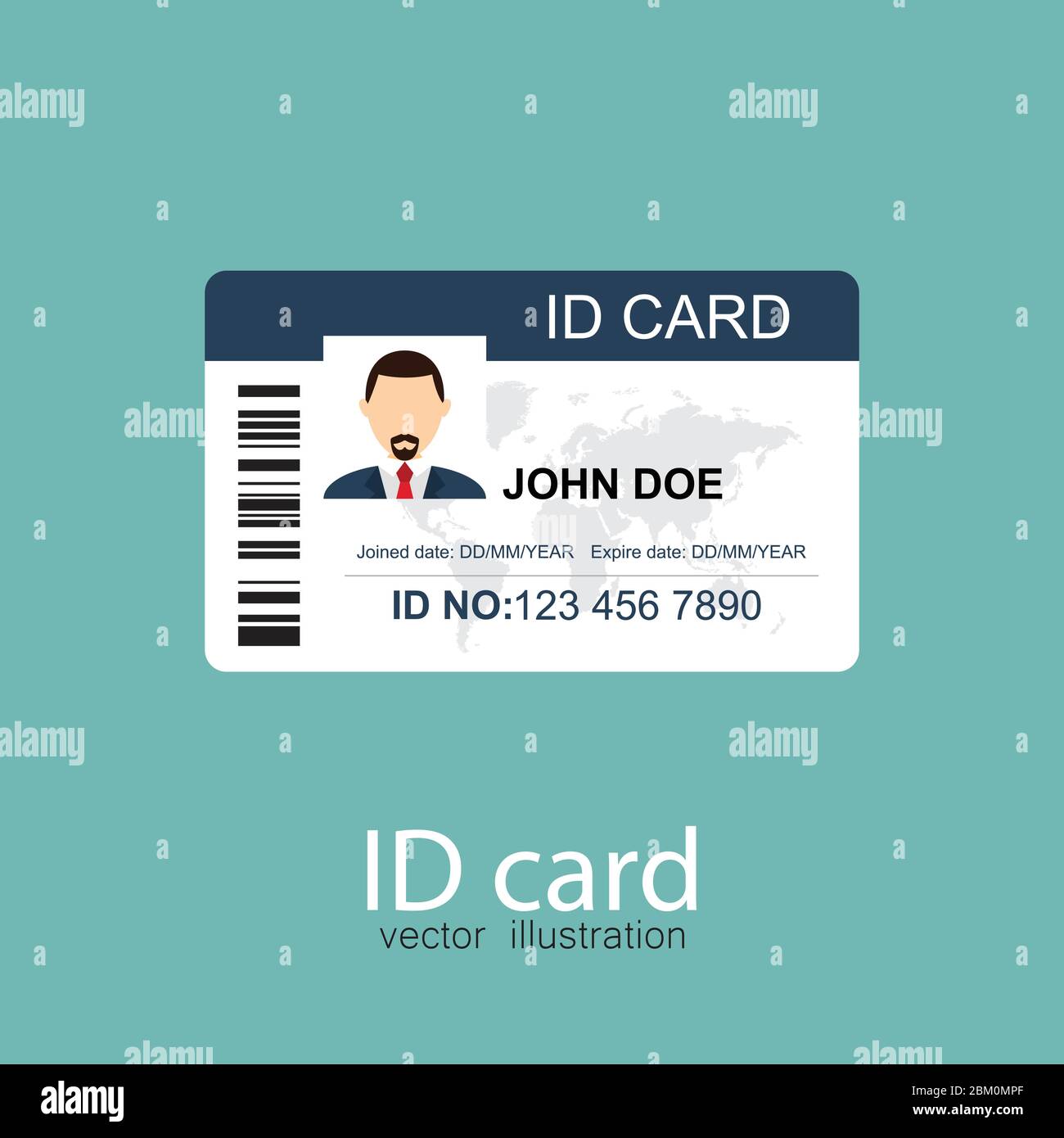 National id card identification Stock Vector Images - Alamy