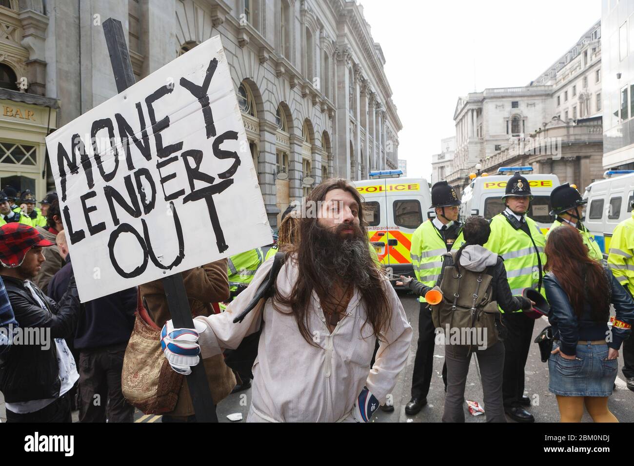 London g20 demo protest hi-res stock photography and images - Alamy
