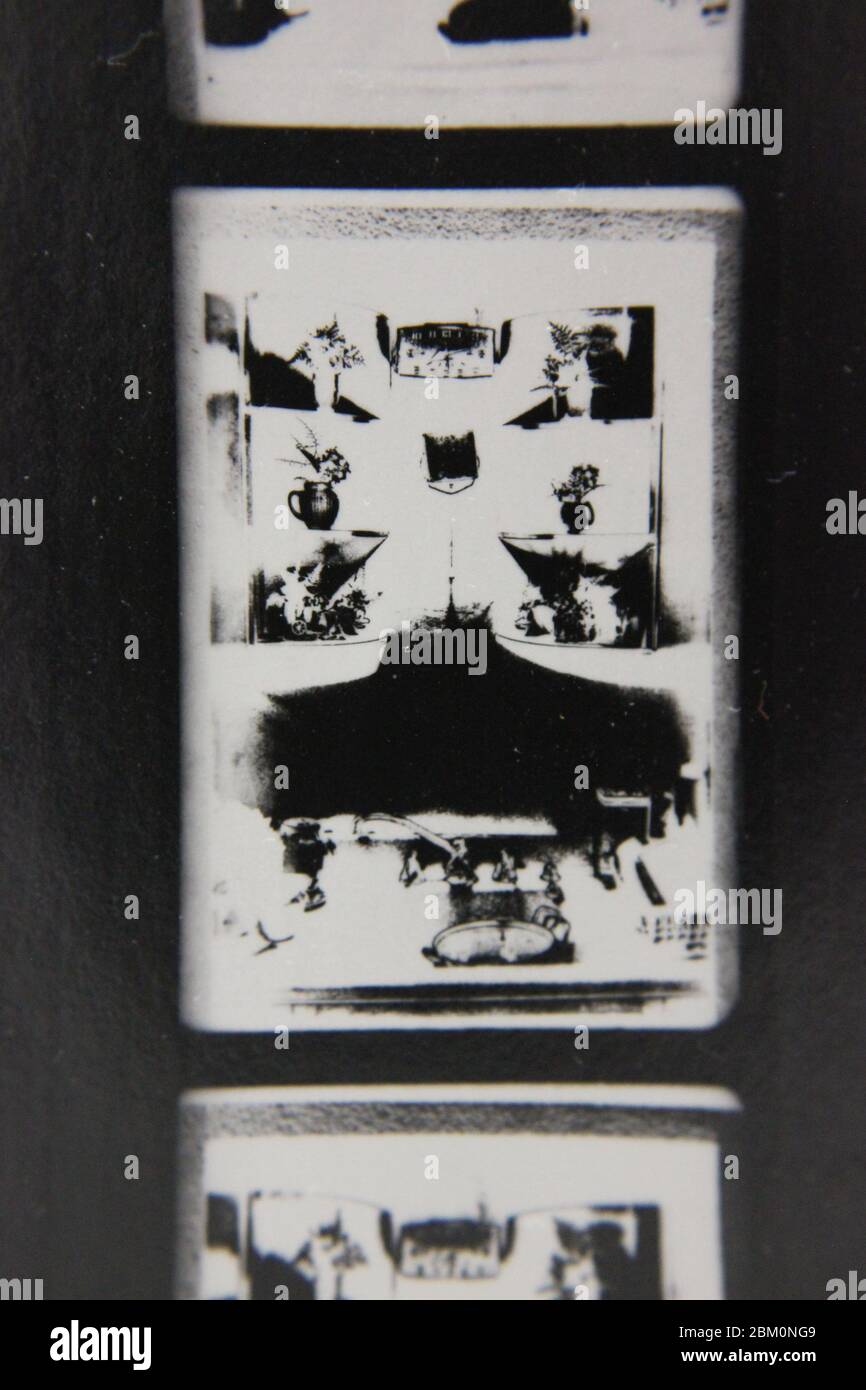 Fine 70s vintage contact print black and white extreme photography of a ...