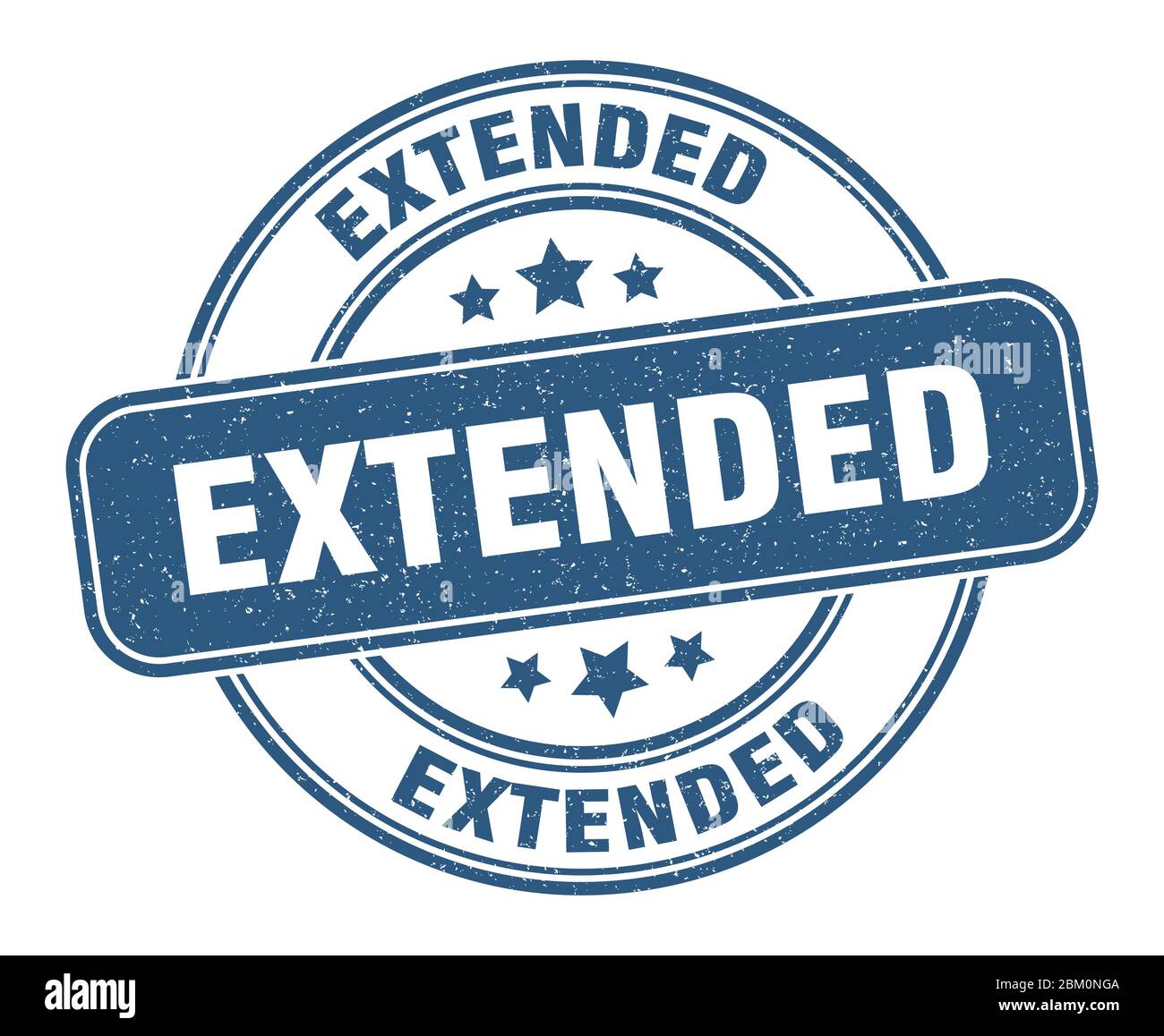 extended stamp. extended label. round grunge sign Stock Vector Image ...