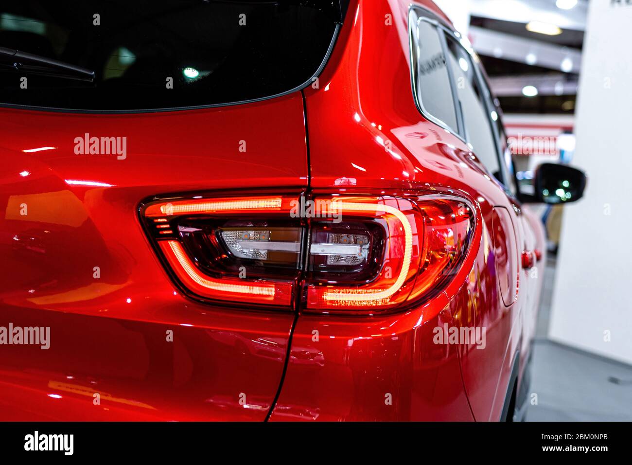 Close-up of the rear light of a modern car. Exterior details - image ...
