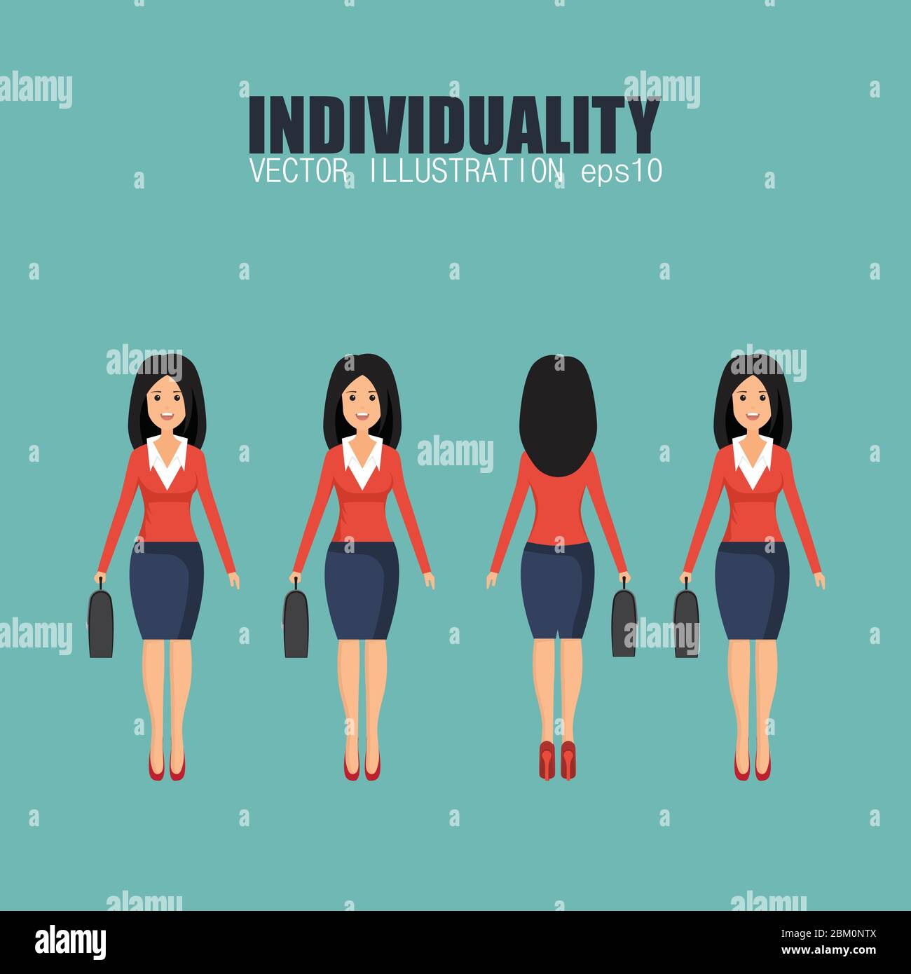 Concept individuality Stock Vector Images - Alamy