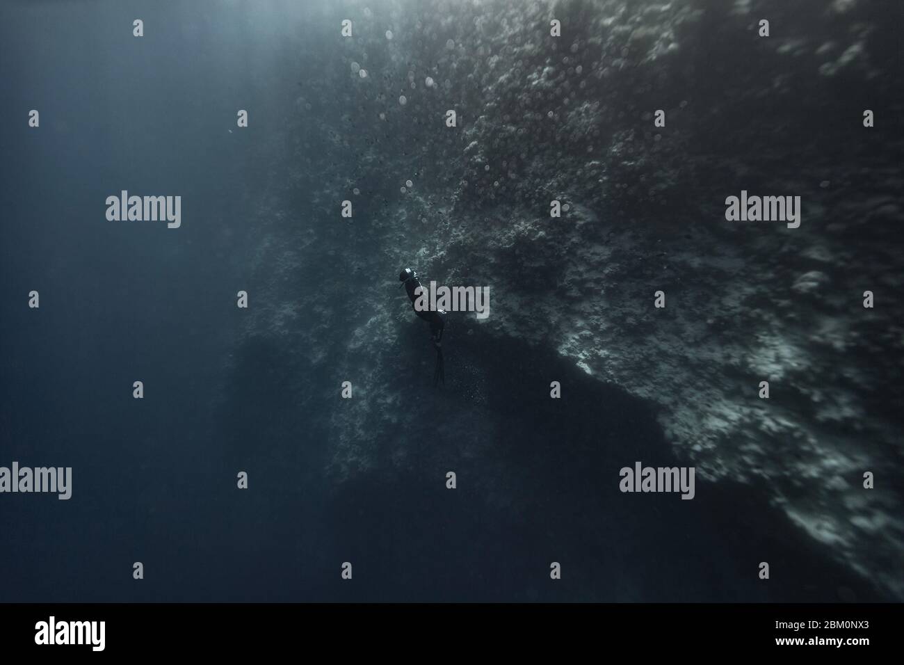 Girl Freediving at Blue Hole Dahab - Egypt Stock Photo - Alamy