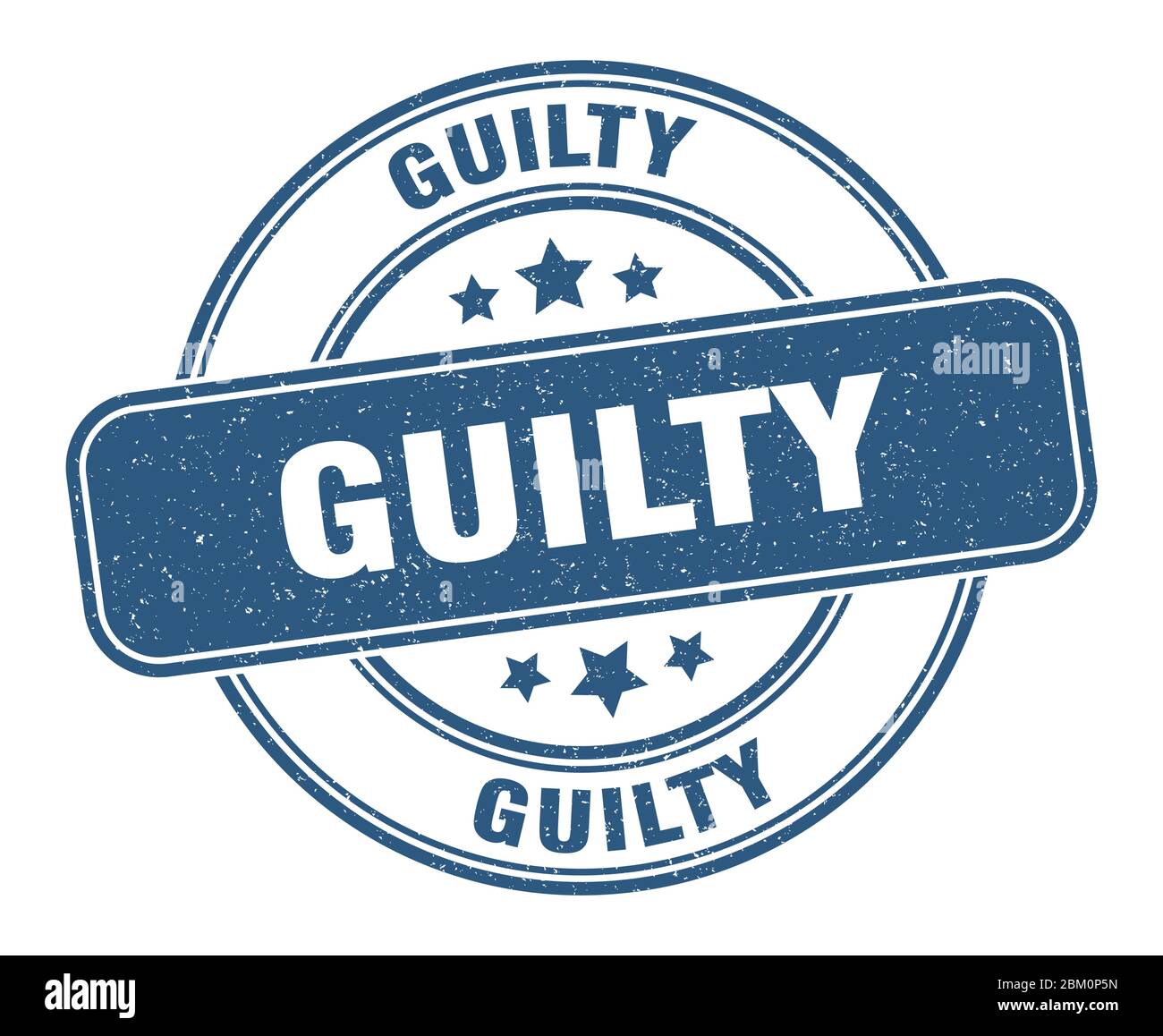 guilty stamp. guilty label. round grunge sign Stock Vector Image & Art ...