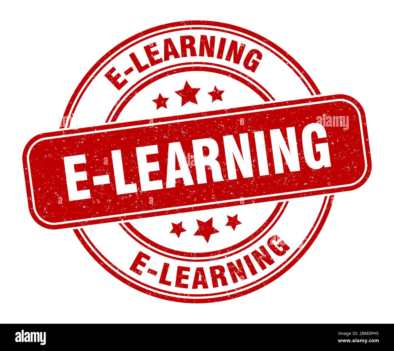 e-learning stamp. e-learning label. round grunge sign Stock Vector ...
