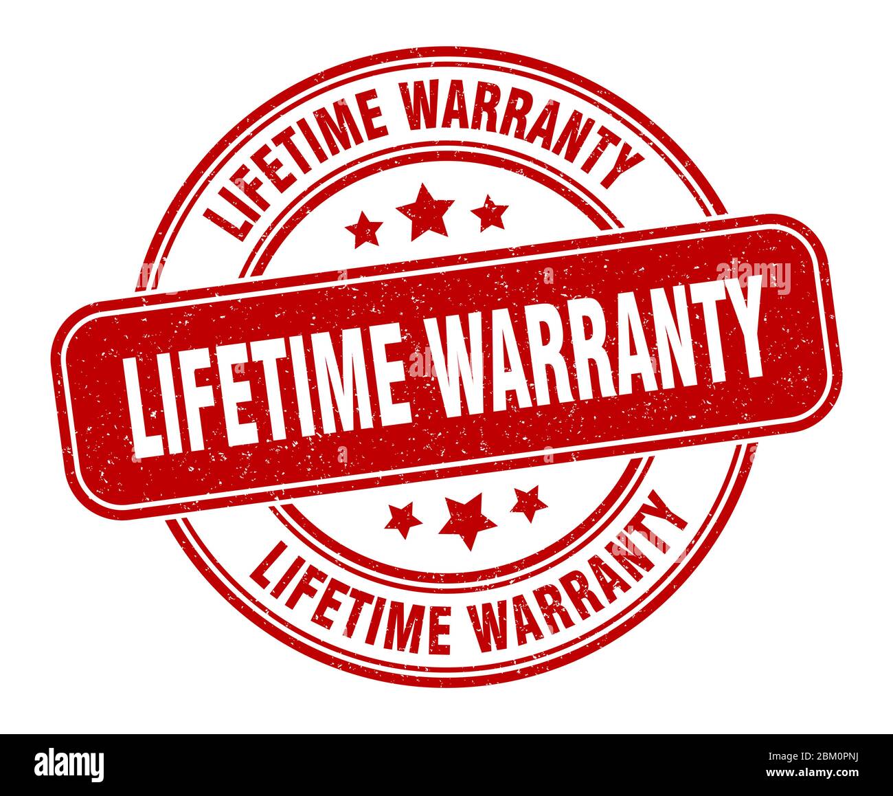 lifetime warranty stamp. lifetime warranty label. round grunge sign ...