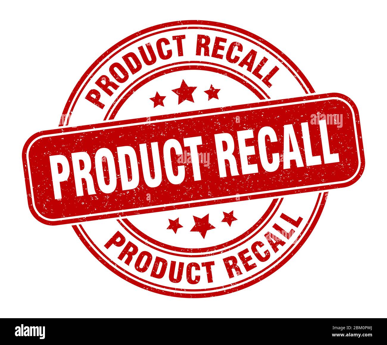 product recall stamp. product recall label. round grunge sign Stock ...