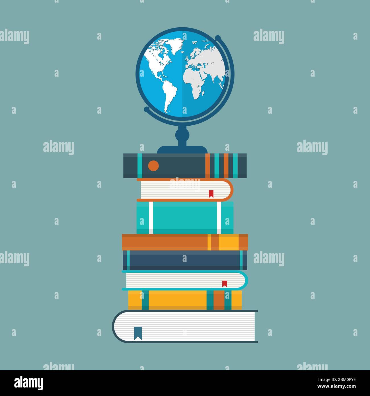 Education concept vector illustration in flat design Stock Vector Image ...