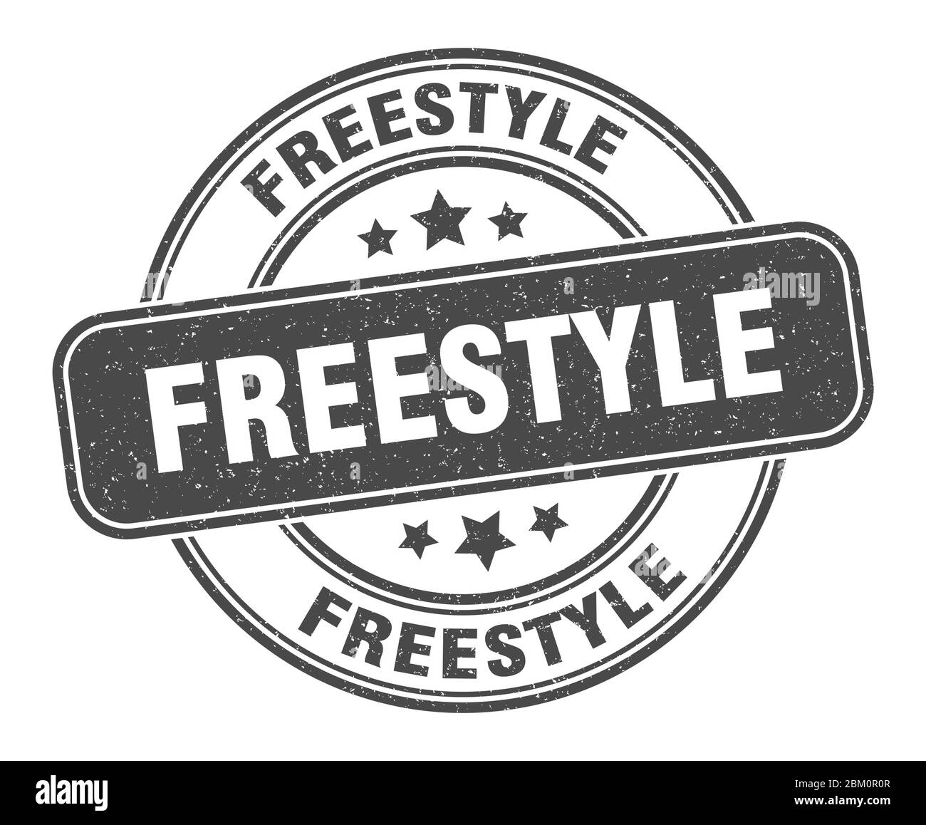 freestyle stamp. freestyle label. round grunge sign Stock Vector Image ...