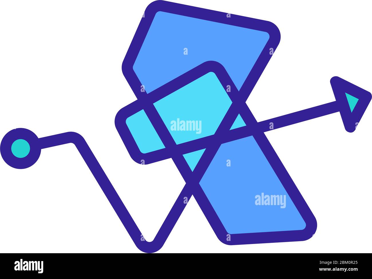 sharp knot icon vector outline illustration Stock Vector Image & Art ...