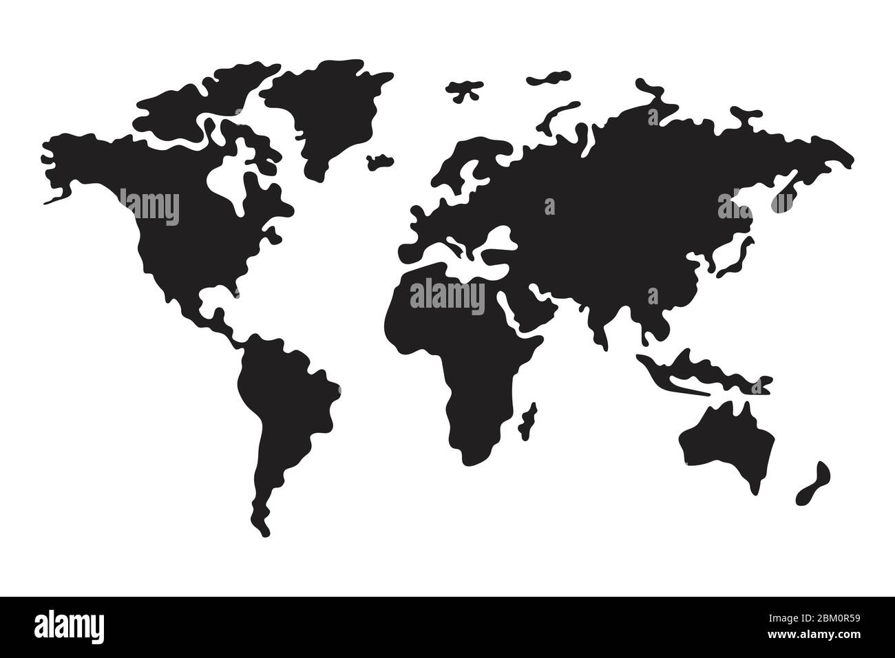 World map vector illustration isolated Stock Vector Image & Art - Alamy