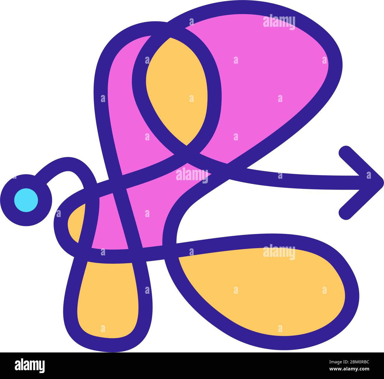 tangled knot icon vector outline illustration Stock Vector Image & Art ...