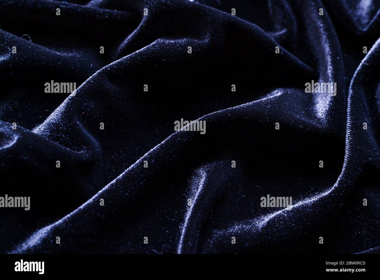 Blue velvet drapery hi-res stock photography and images - Alamy