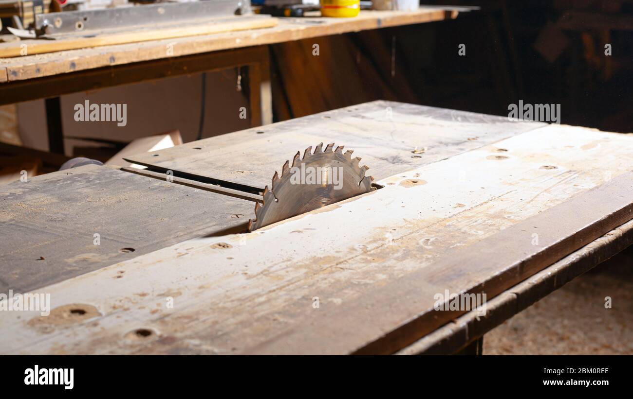 Circular saw in close up hi-res stock photography and images - Alamy