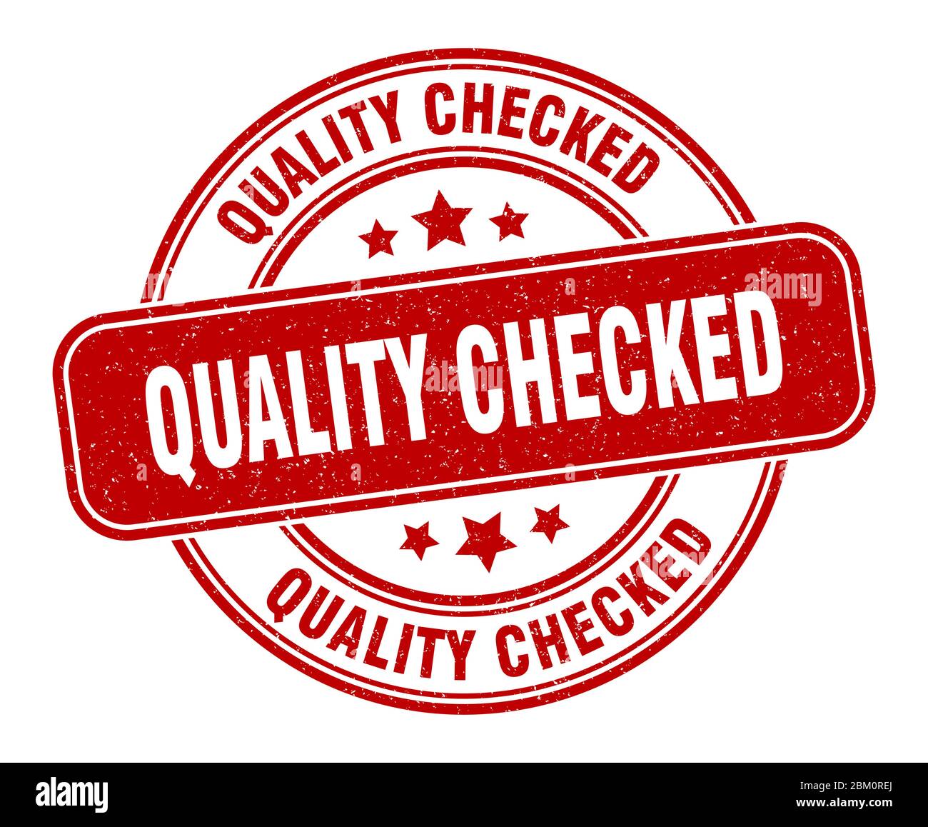 quality checked stamp. quality checked label. round grunge sign Stock ...