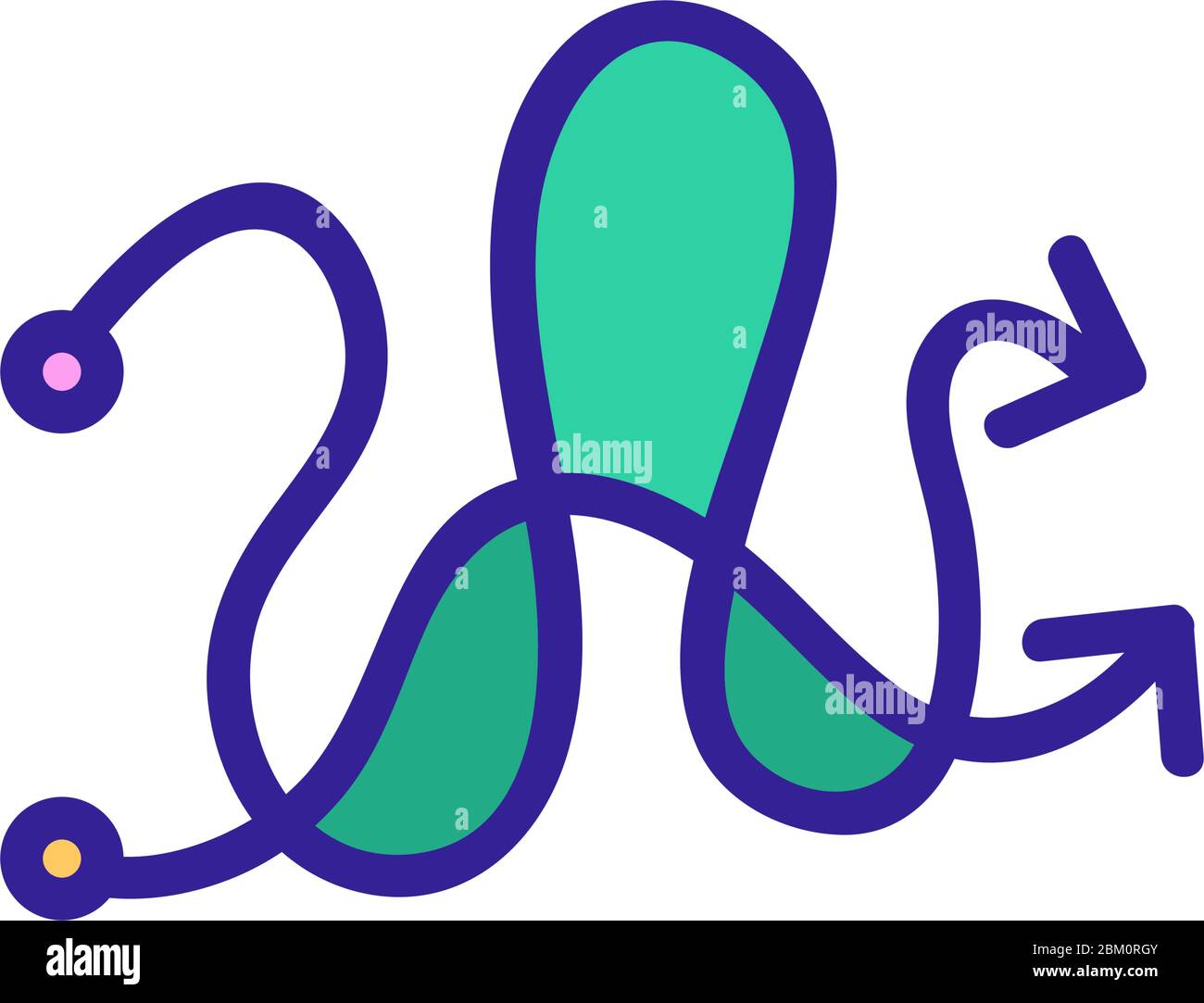 confusion in directions of movement icon vector outline illustration ...