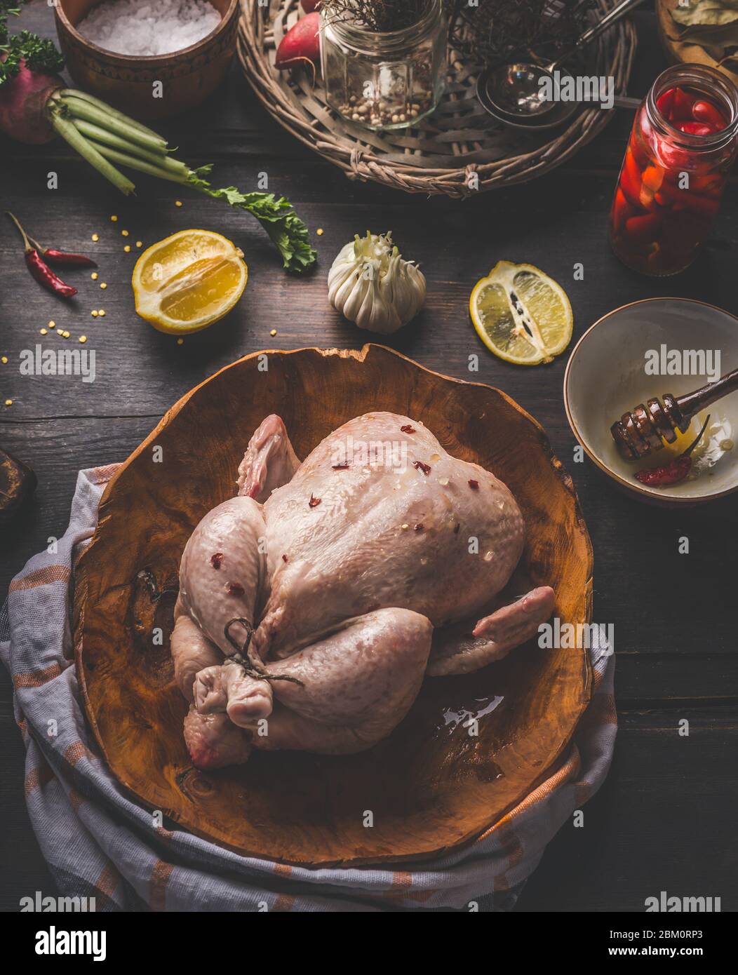 Raw whole chicken hi-res stock photography and images - Alamy