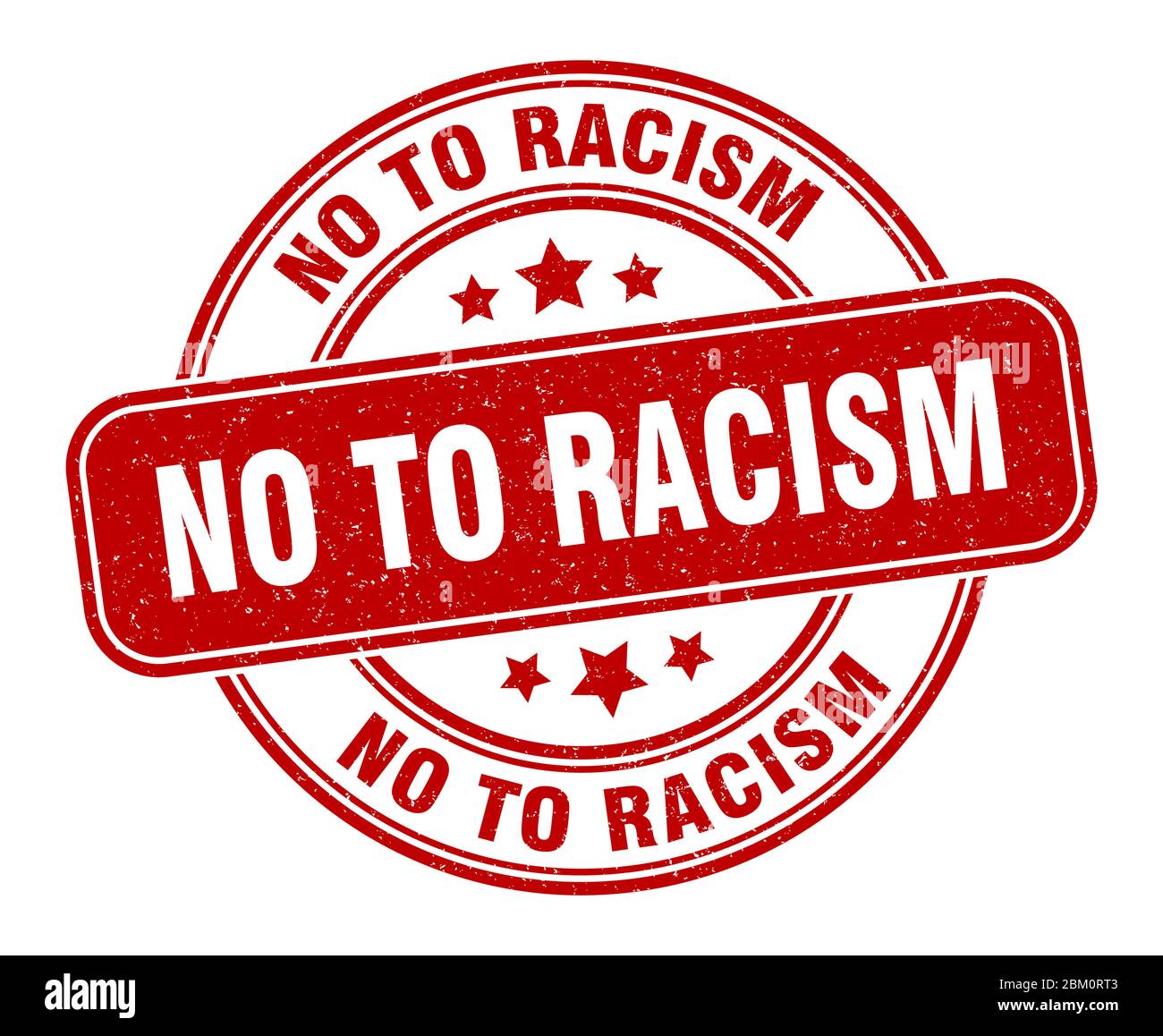 no to racism stamp. no to racism label. round grunge sign Stock Vector ...