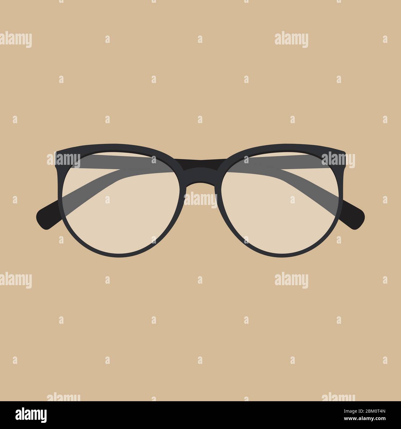 Glasses vector illustration. Flat design Stock Vector Image & Art - Alamy