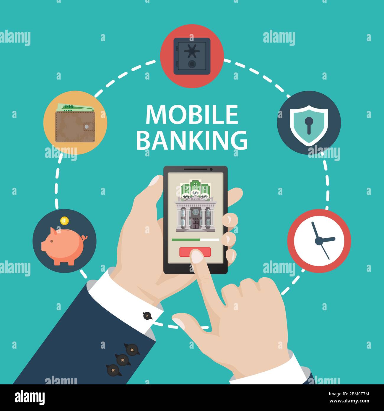 Mobile banking concept hi-res stock photography and images - Alamy