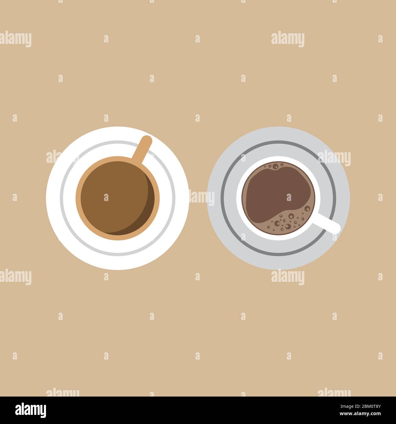 Coffee cup flat vector illustration Stock Vector Image & Art - Alamy