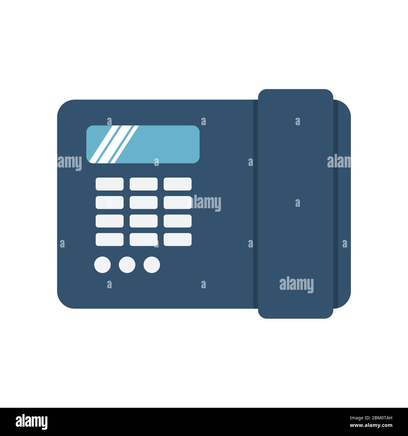 Black vector landline phone icon hi-res stock photography and images ...