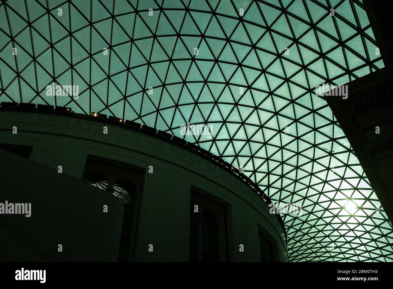 British Museum glass ceiling Stock Photo - Alamy