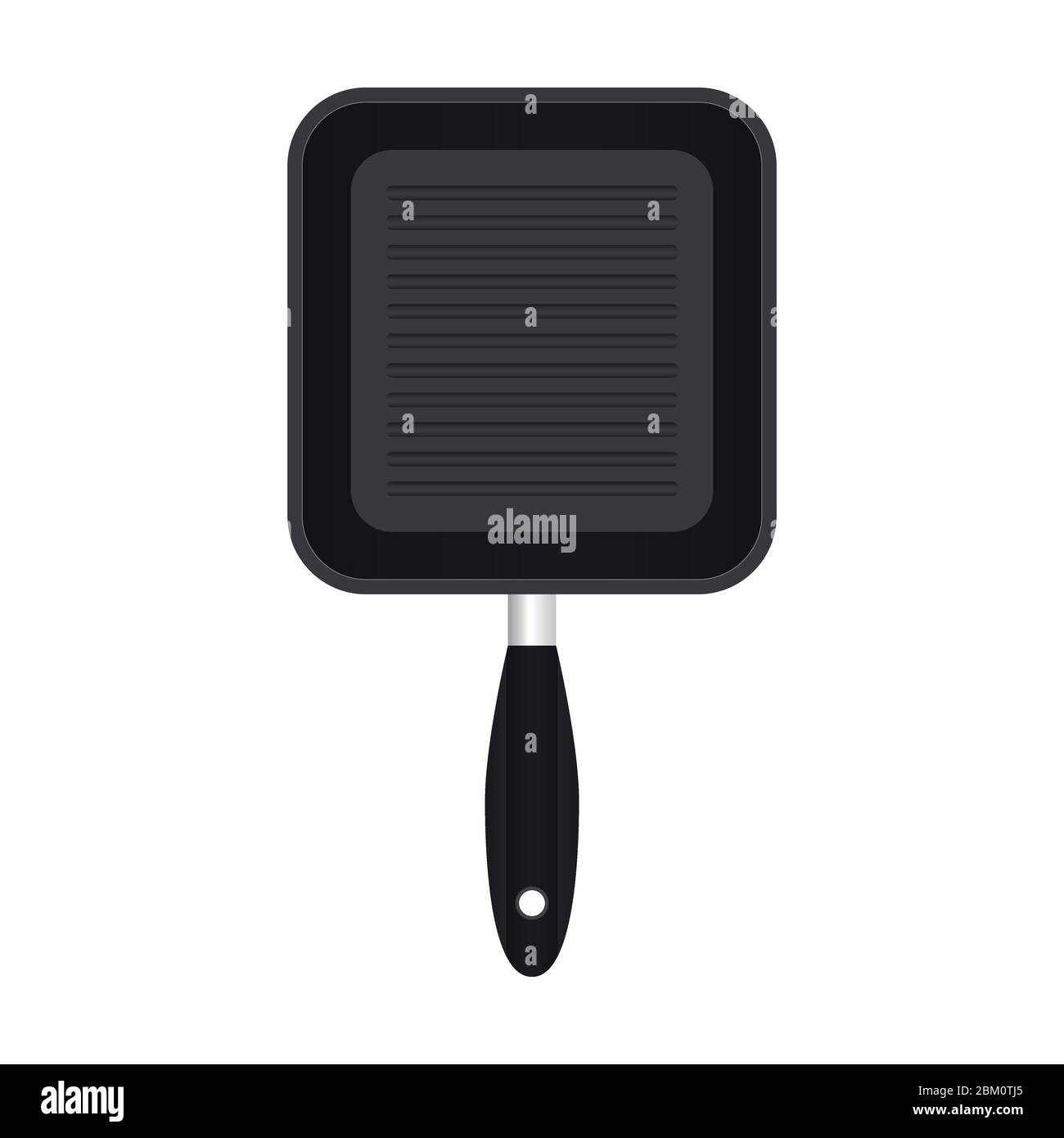 Frying pan vector illustration isolated on white background Stock ...