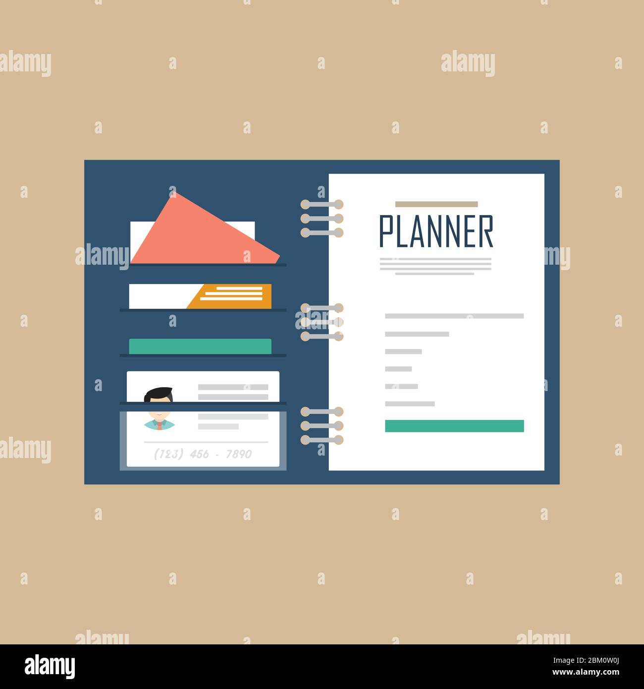 Business planner Stock Vector Images - Alamy