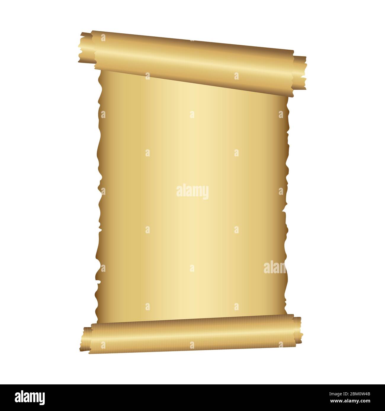 Papyrus scroll vector illustration isolated on white background Stock ...